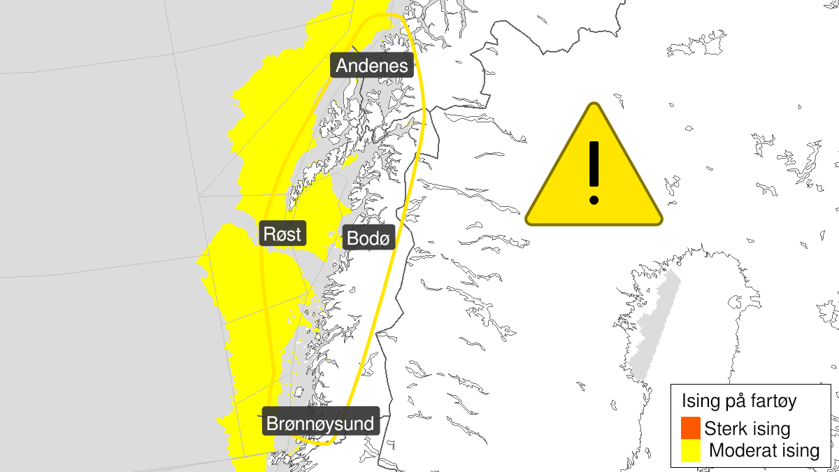 Yr - Kalveskinnet - Kystvarsel time for time