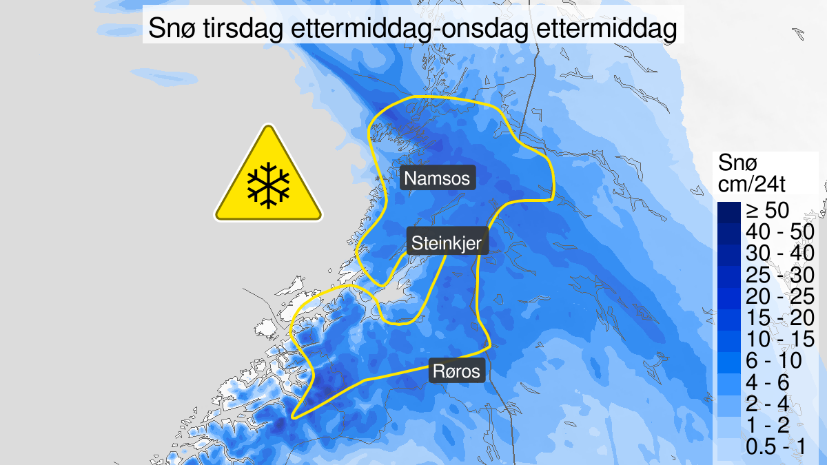 Yr - Weather warnings in Norway
